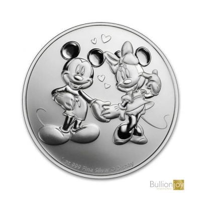 2020 1oz Mickey & Minnie Mouse Disney Silver Coin | Bullionjoy