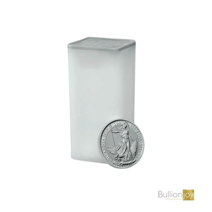 4 x Empty Coin Tube Silver Britannia and Queen's Beasts | Bullionjoy